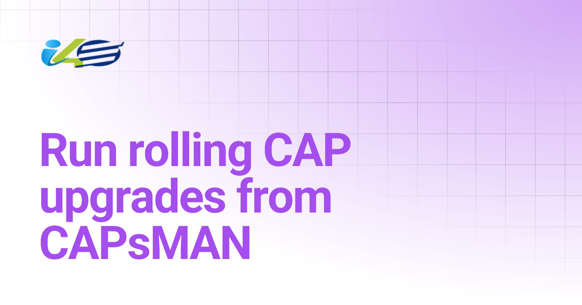 Run rolling CAP upgrades from CAPsMAN | Networking