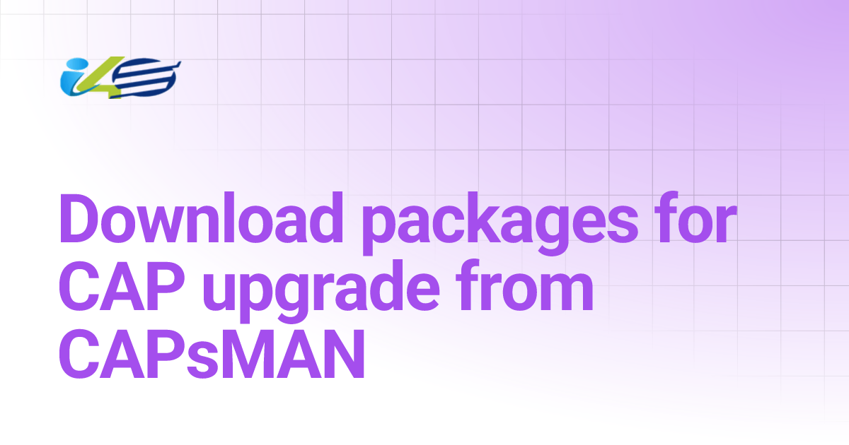 Download packages for CAP upgrade from CAPsMAN | Networking